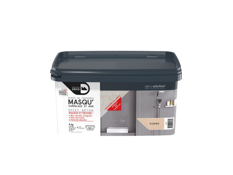 Enduit Masqu'Carrelage Et Mur Maison Deco, Pierre, 4 Kg | Leroy Merlin