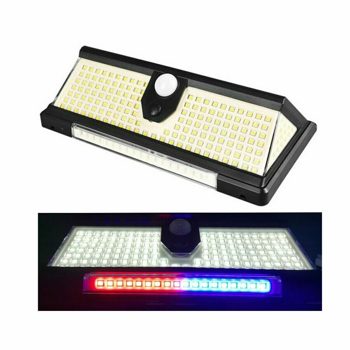 FOCO SOLAR EXTERNO 190 SMD LED LUZ DE EMERGENCIA SENSOR DE MOVIMIENTO ...