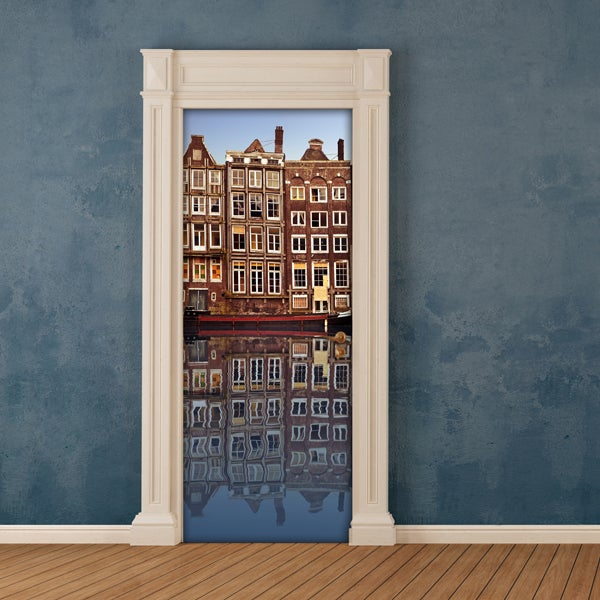 Sticker pour portes sans bulles et découpable - Amsterdam 83x210cm ...