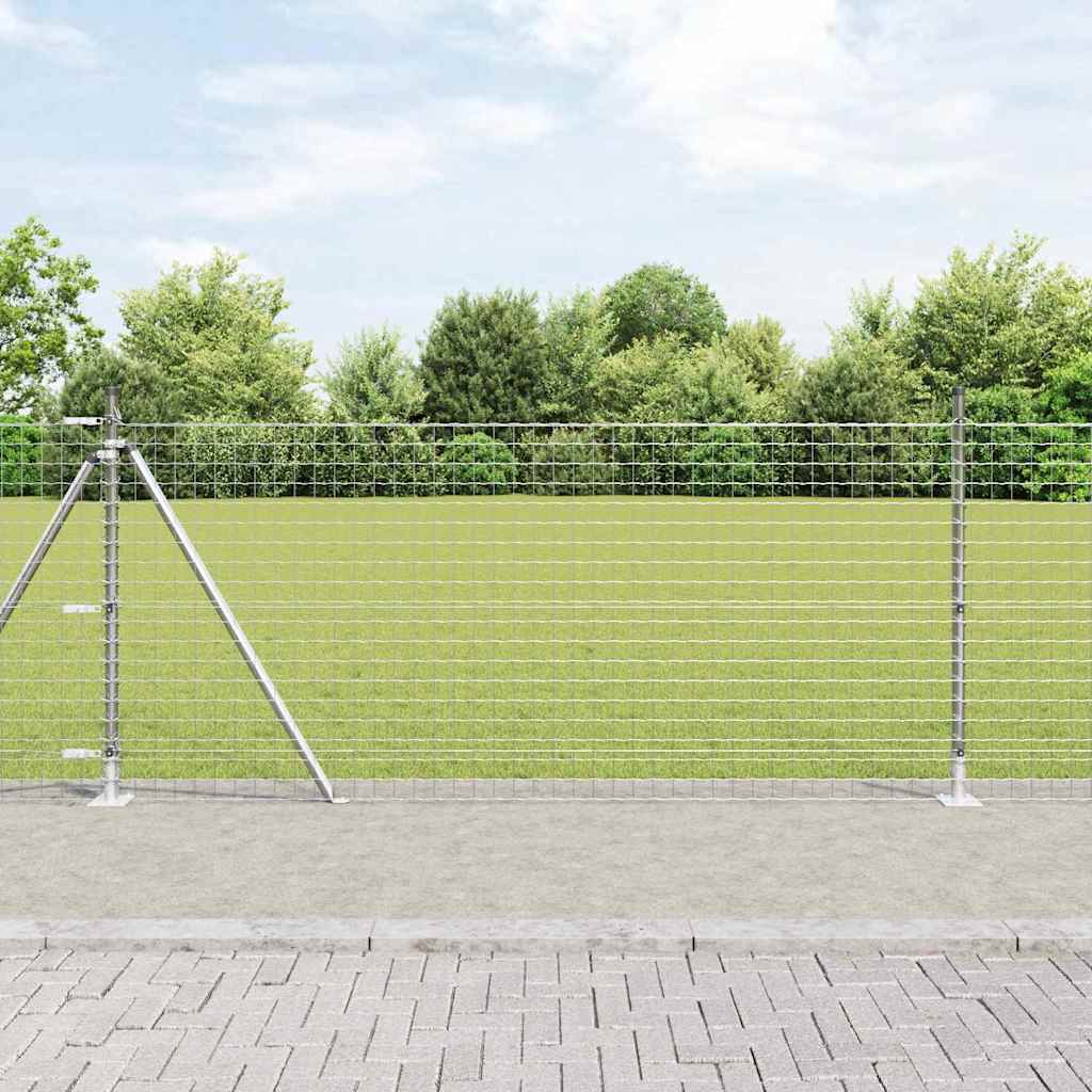 Postes de cerca 13 pcs Plateado Ø32mm 90 cm Acero galvanizado | Leroy ...