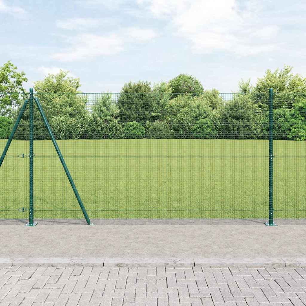 Cerca de Alambre Soldado con Base de Concreto 25 x 1,2 m Verde | Leroy ...