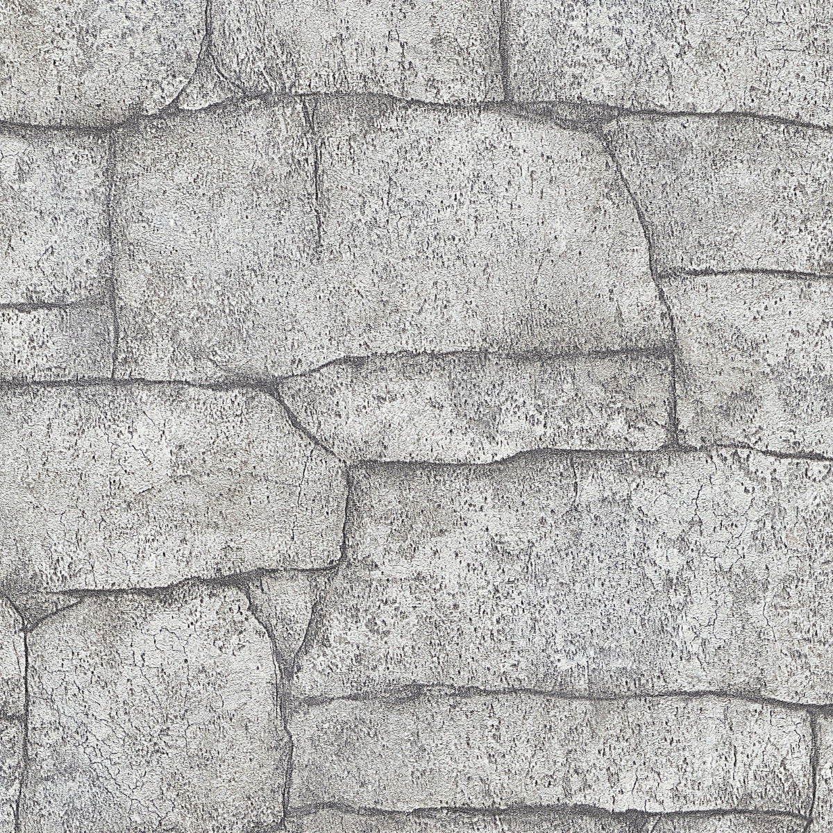 BRICOFLOR Papier Peint imitation brique et pierre gris Tapisserie ...