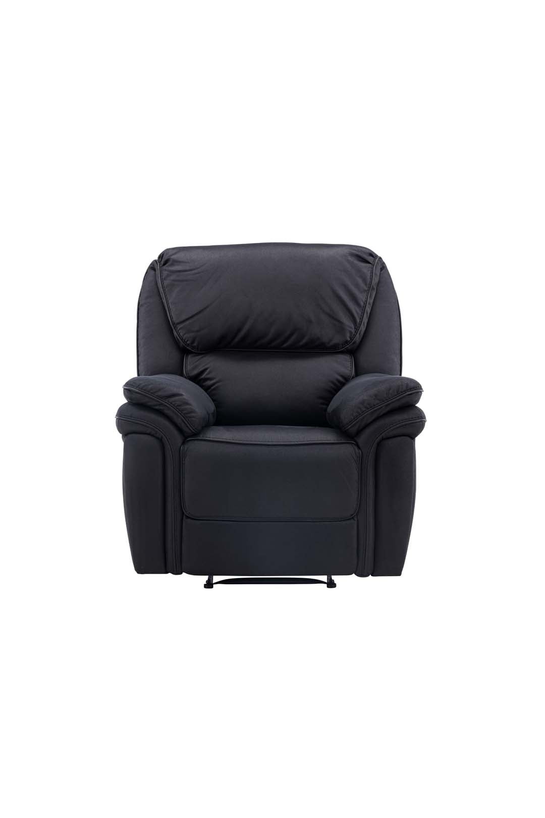 Saranda fauteuil , Recliner avec repose-pieds noir. | Leroy Merlin
