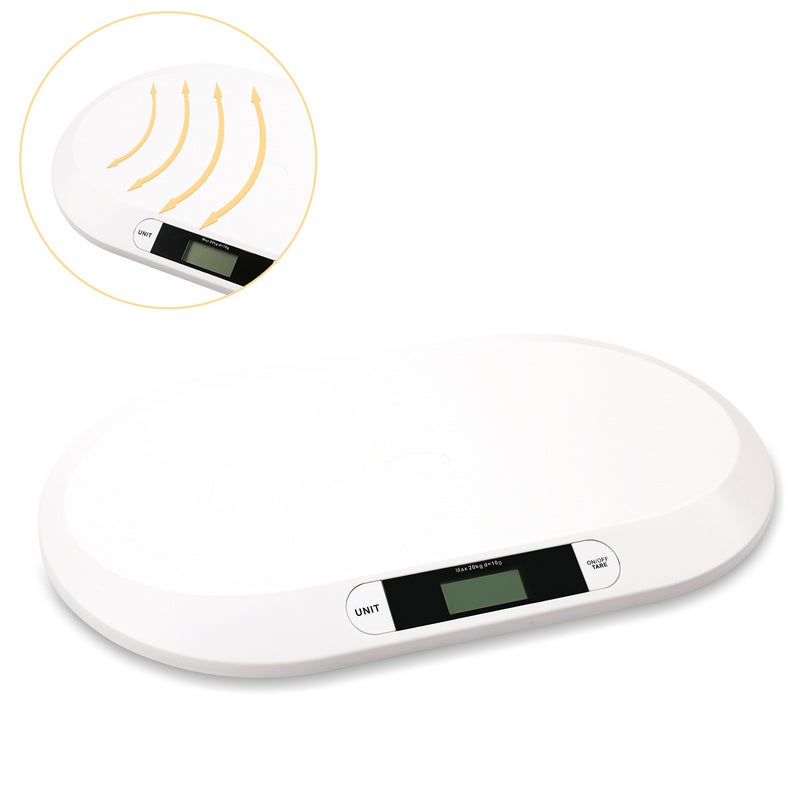 Pèse-bébé Nourrissons jusqu’à 20 kg Avec la batterie numérique Écran ...