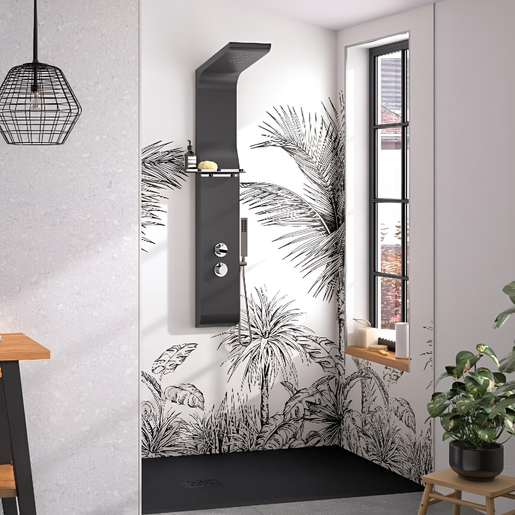 Panneau mural salle de bain hydrofuge à coller KINEDO KINEWALL DESIGN ...