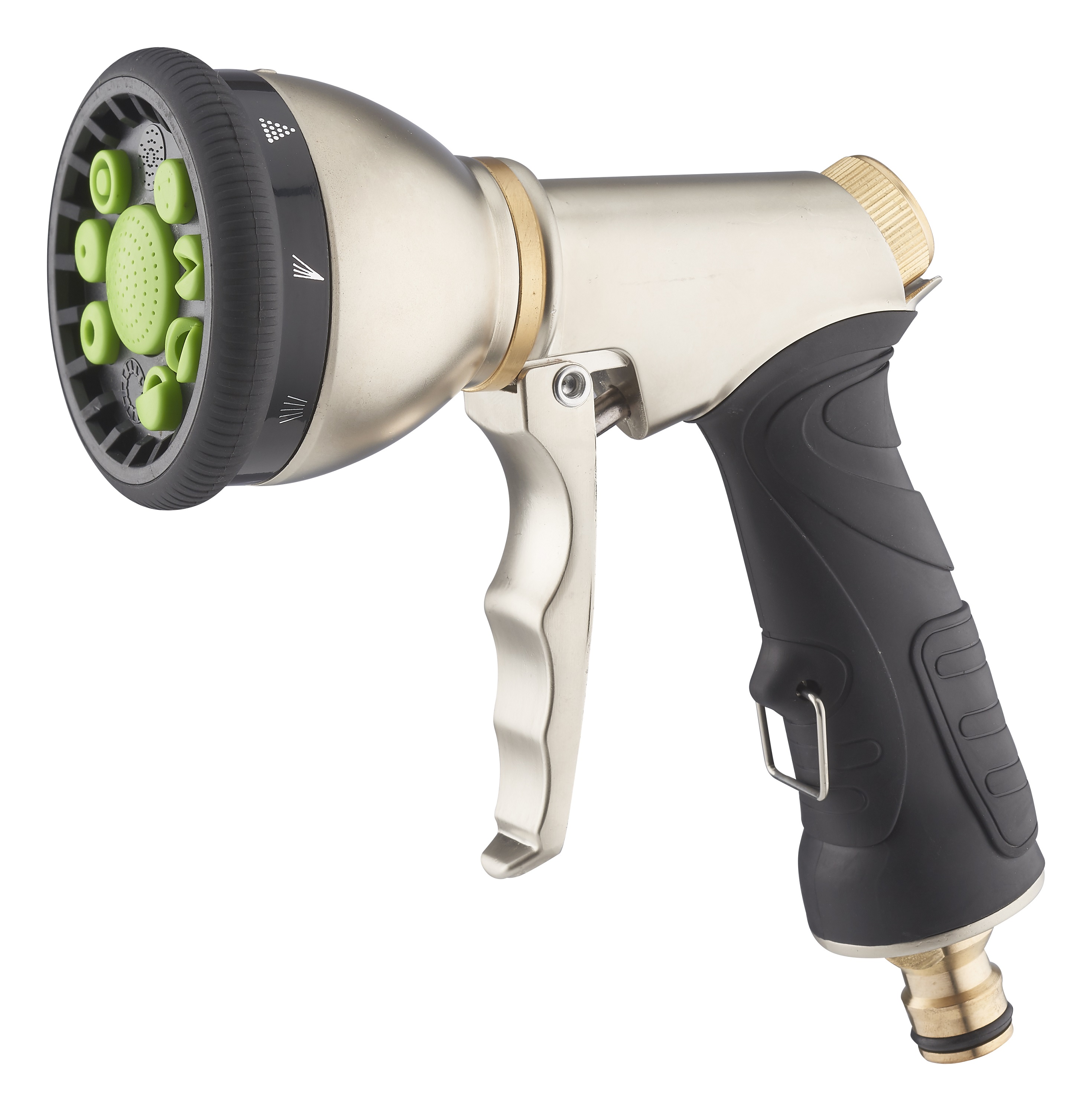 Pistolet d'Arrosage Métal + Poignée Caoutchouc Anti Glisse Multi Jets AROZ | Leroy Merlin