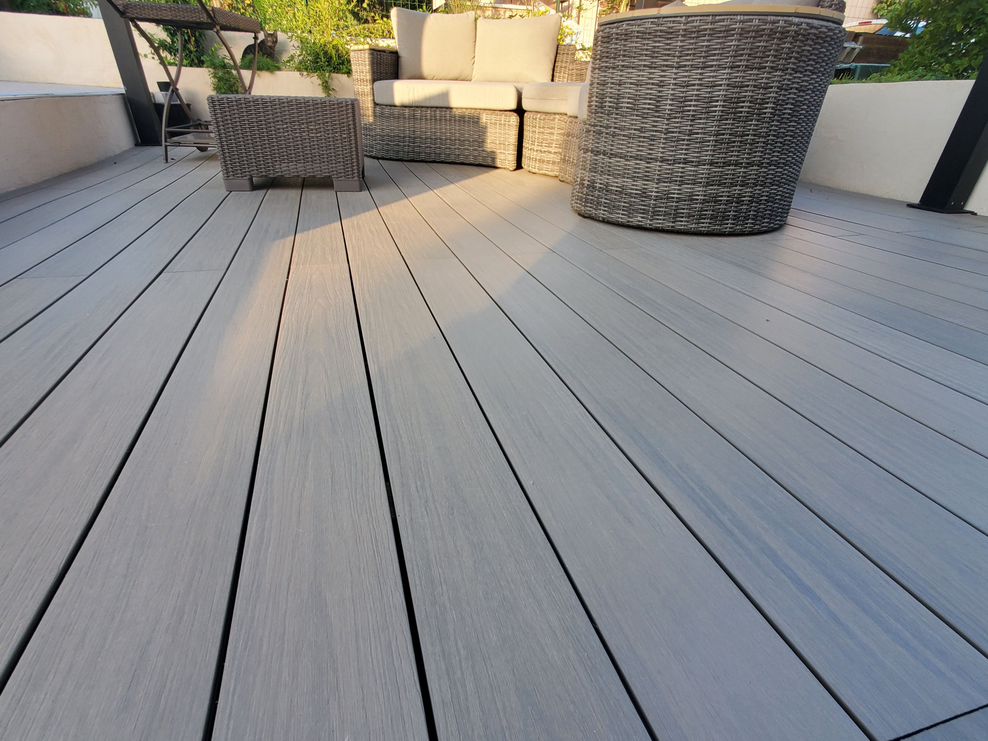 Kit complet 25m² terrasse lames composite Coexprotect 2600x145x21mm ...