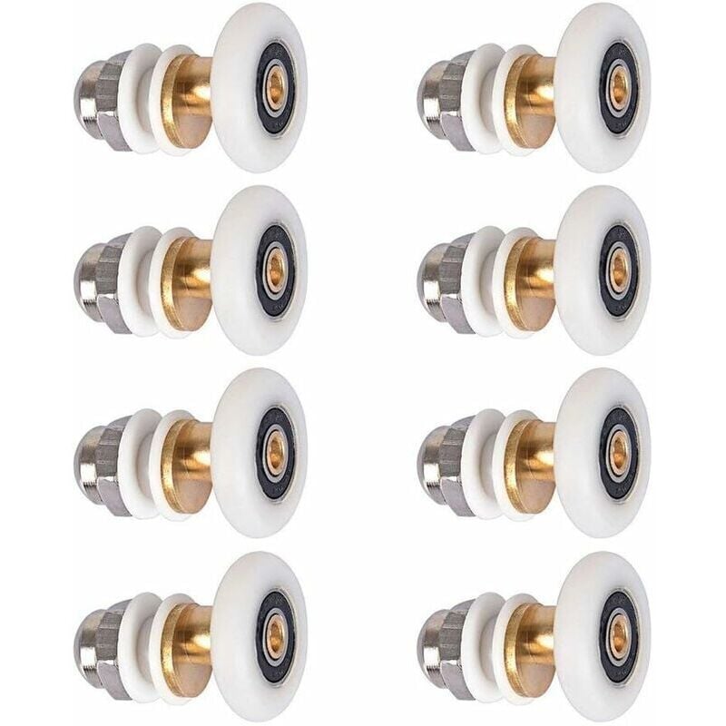 Rodillos para puerta de ducha, repuesto para puertas correderas de ...