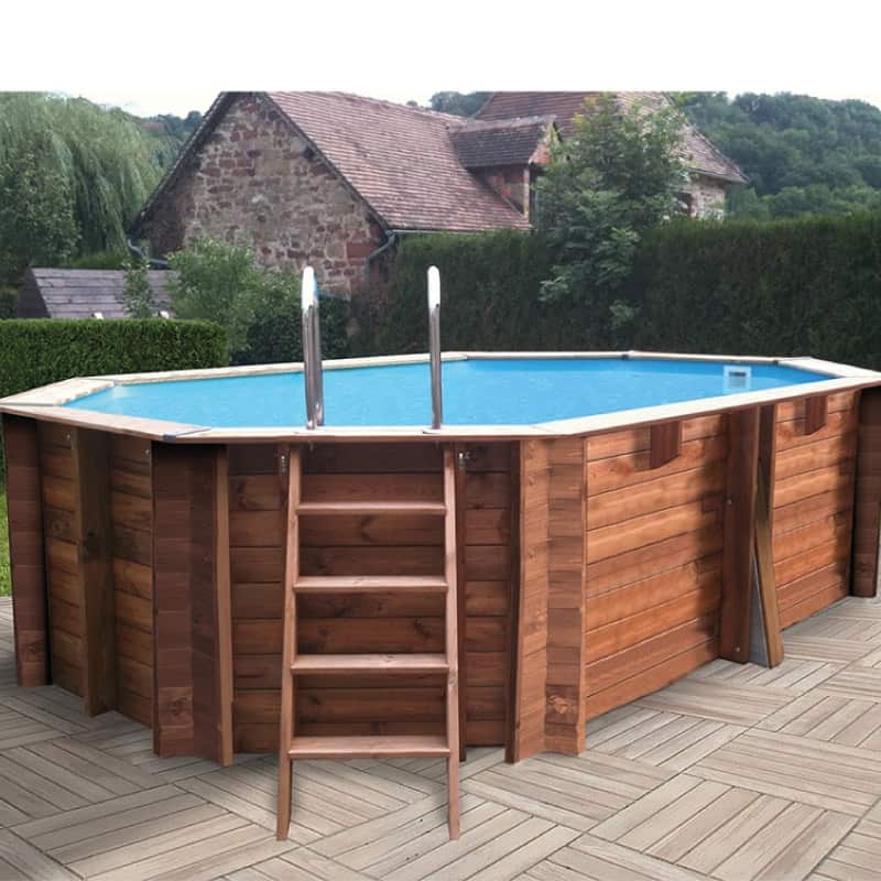Piscine hors sol bois ovale | Leroy Merlin