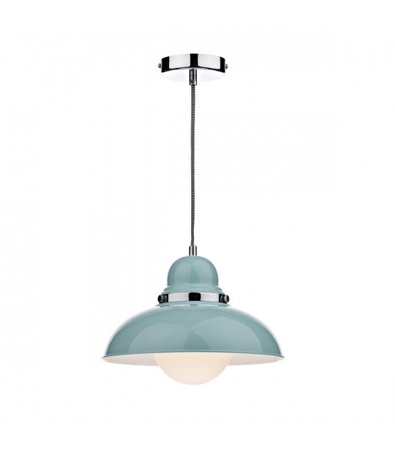 Lámpara De Techo Dynamo metal azul regulable 30 - 120 cm diám 30 cm ...