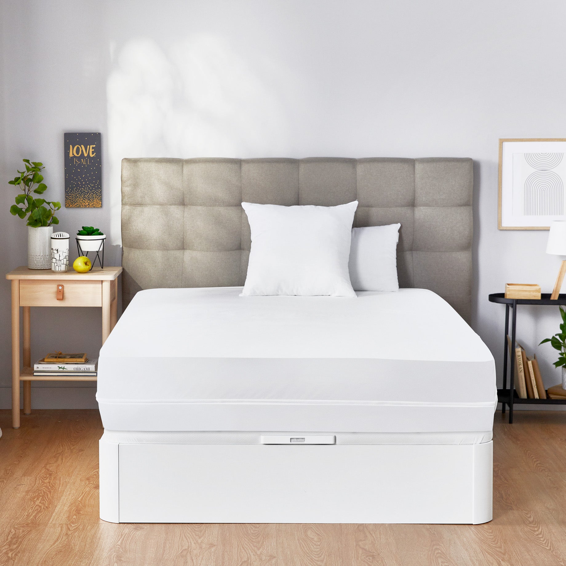 Couverture matelas hypoallergénique et liquides 140x200cm Pikolin Home ...