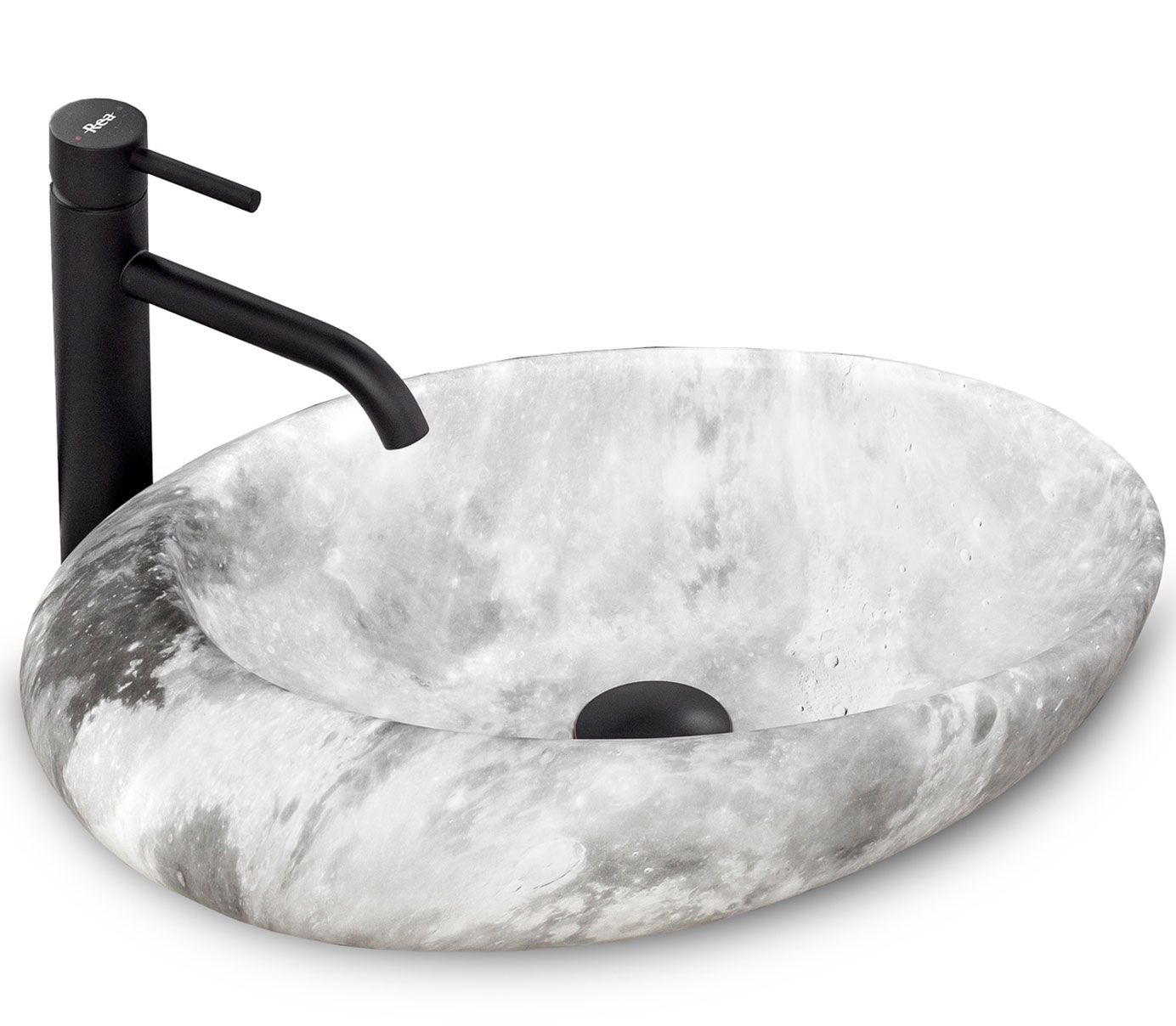 LAVABO SOBRE ENCIMERA REA ROXY C STONE GREY | Leroy Merlin