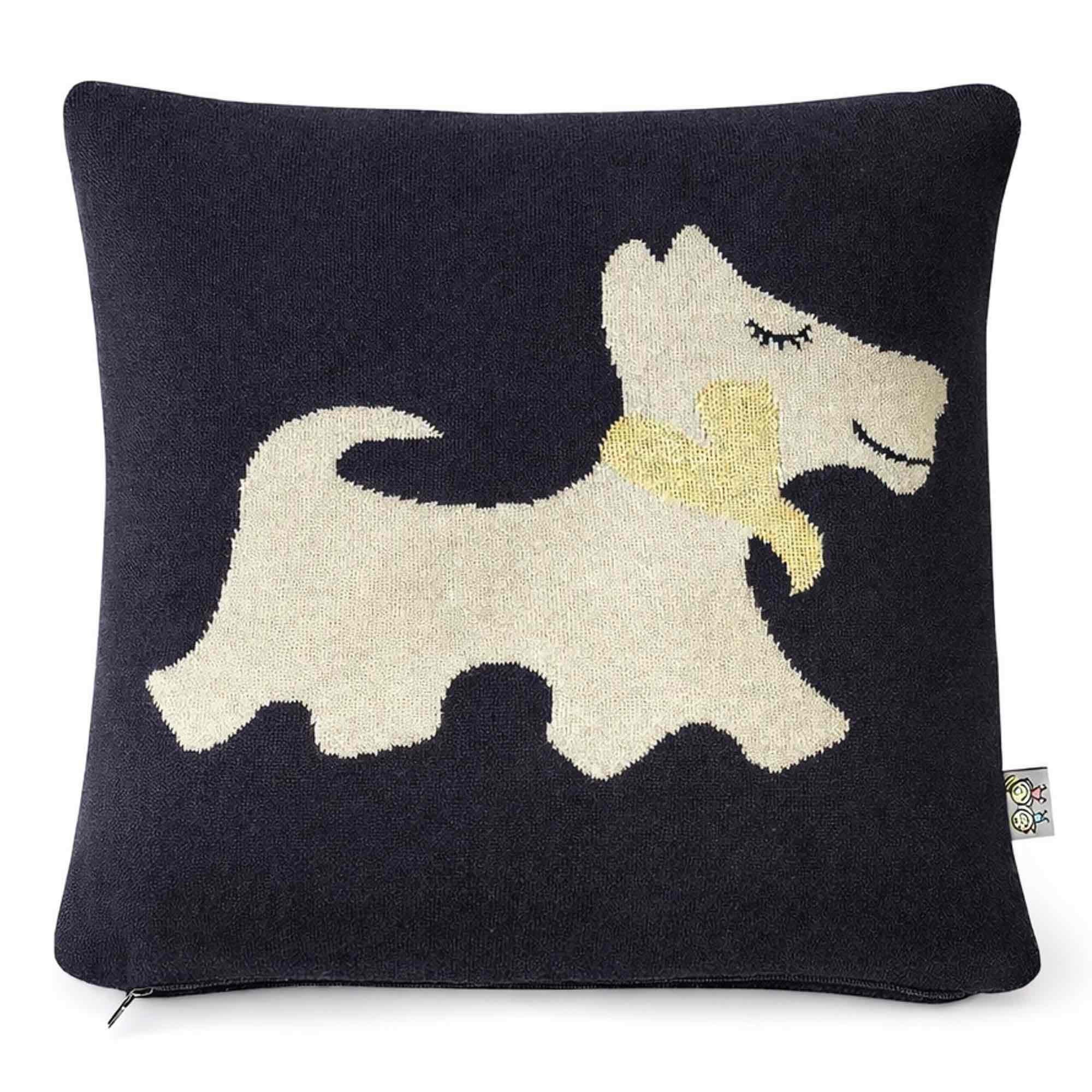Taie de coussin en coton bio, chien Scotty | Leroy Merlin