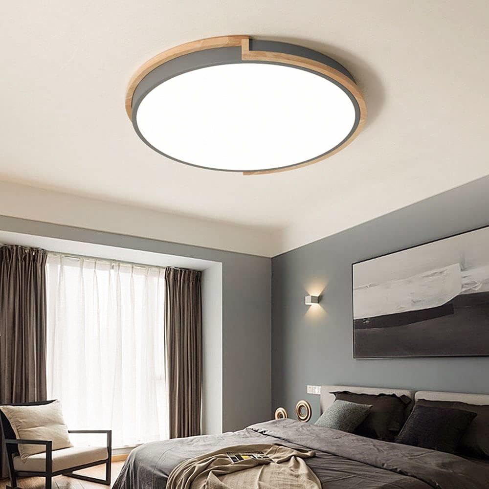Lámpara de techo LED de 40 cm, lámpara de techo moderna empotrada, luz ...