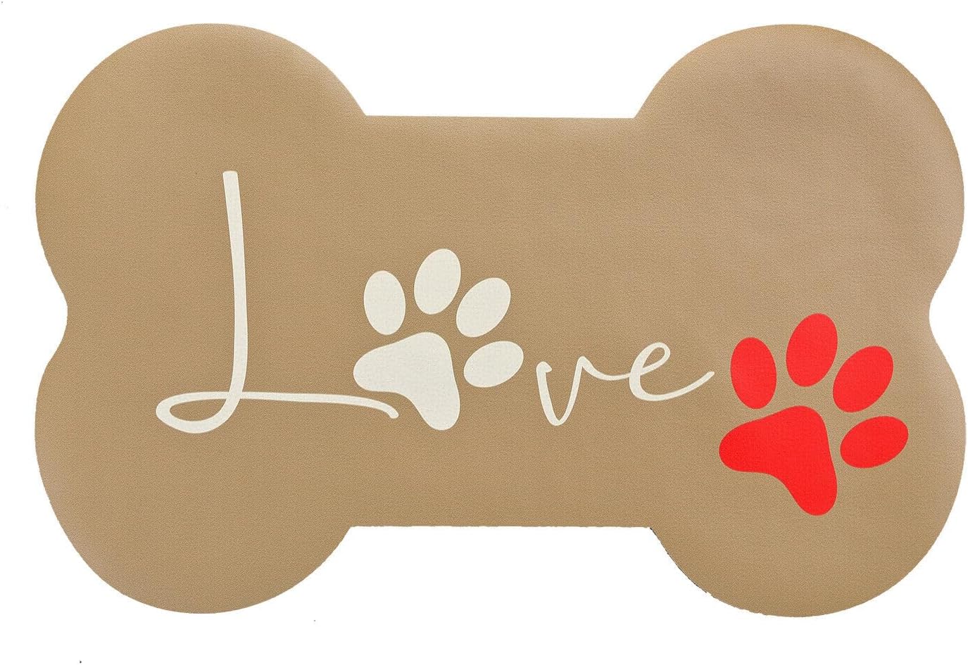 Tapis Sous de Bol 38x60 cm PVC Imperméable Antidérapant Chien Chat Des ...