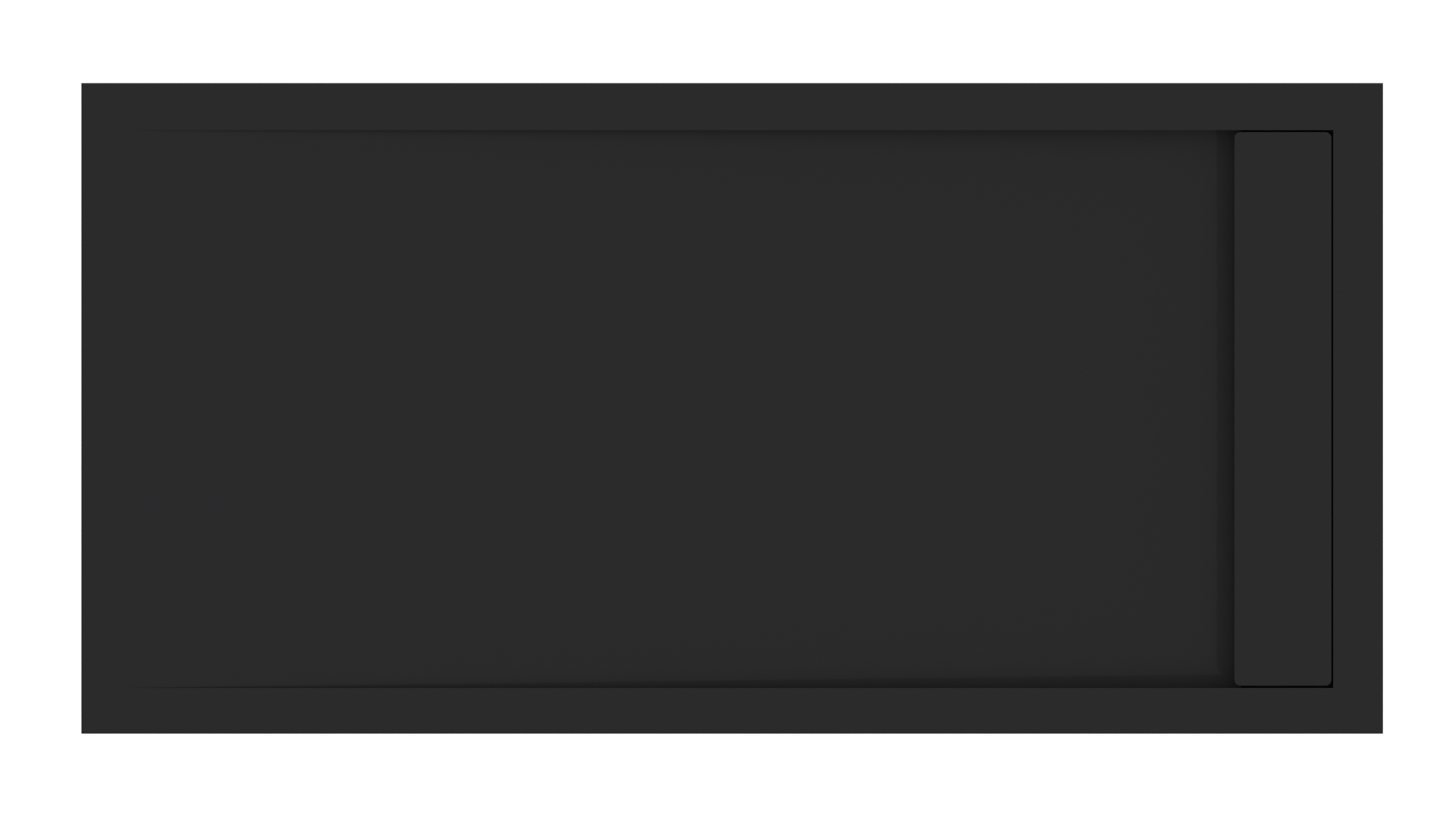 PIATTO DOCCIA IN RESINA LM ELEGANT - 140x80 - RAL 9005 - Colore nero ...