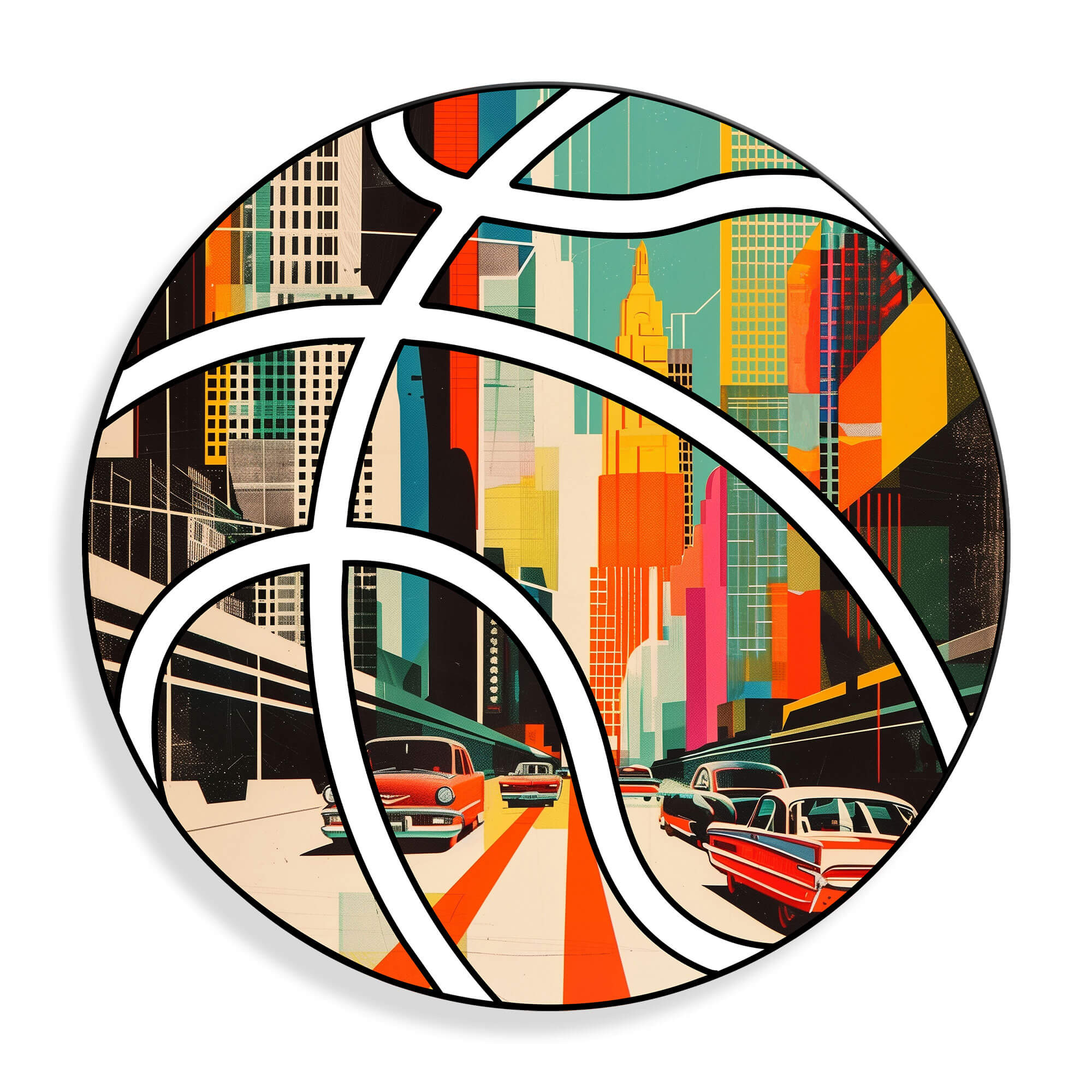 ADM - Tableau moulé City in a Basketball | Leroy Merlin