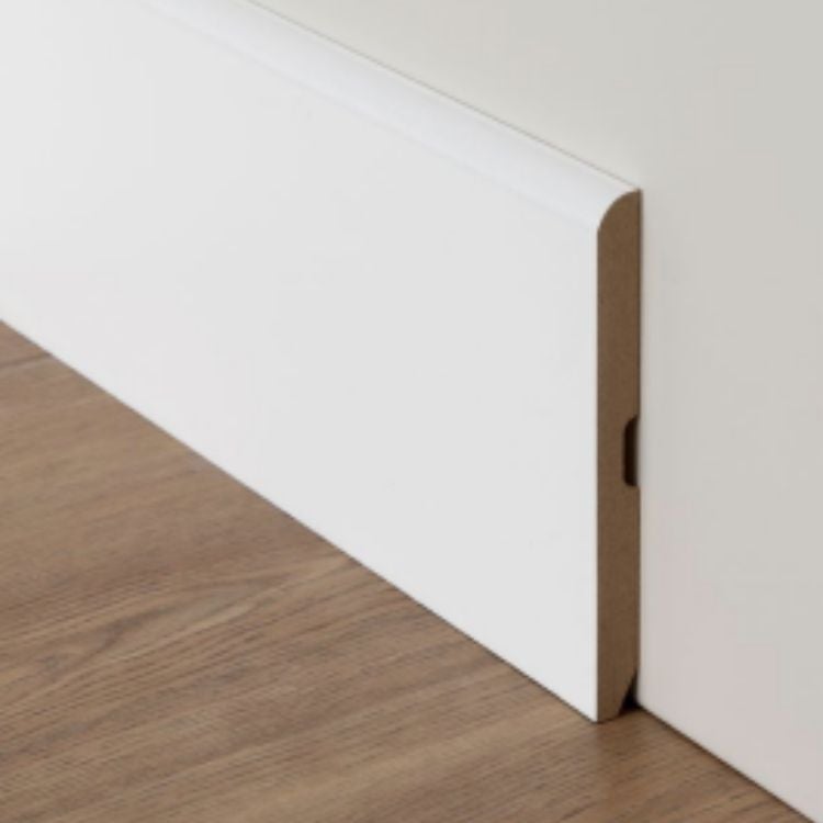 Rodapié Redondo en MDF Lacado Blanco 10x70x2250 mm-10 Unidades | Leroy ...