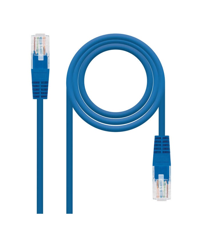 C ble r seau Nanocable rj45 cat.6 utp awg24, bleu, 0,5 m | Leroy Merlin