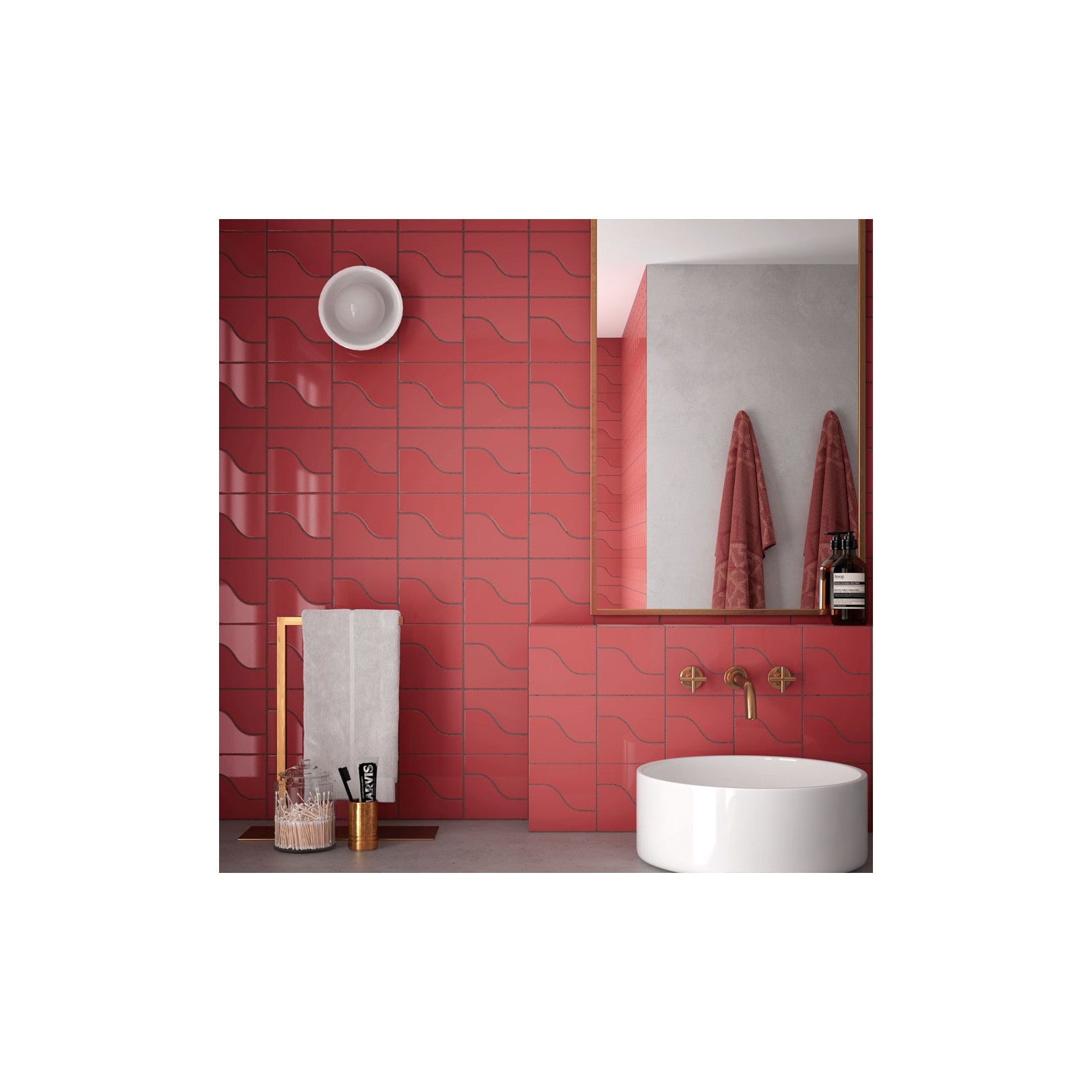 Cornière Carrelage mural faïence effet graphique REVERS 12x8,3cm Jolly ...