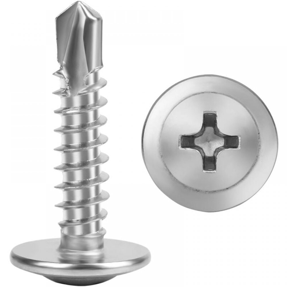 200 vis autoperceuses pour métal M4 x 25 mm, vis autoperceuses à tête ...