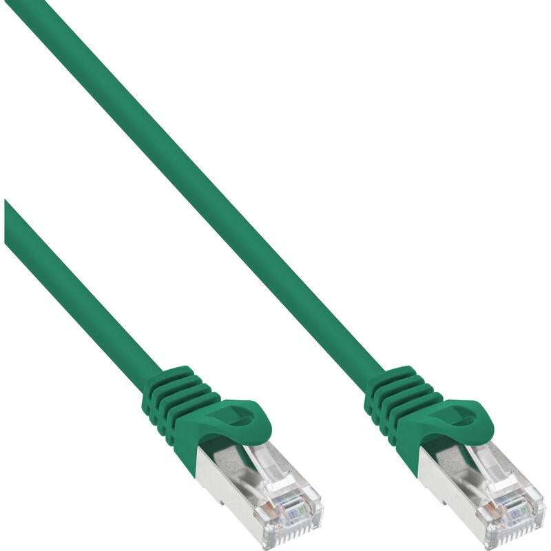 Cable de red inline sf/utp cat.5e verde 1m | Leroy Merlin