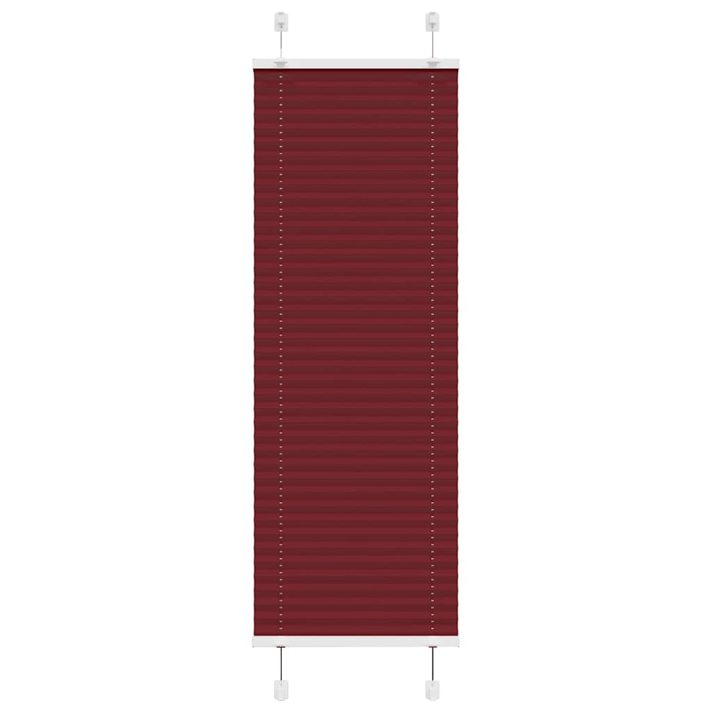 Store plissé | Store pliant rouge bordeaux 50x150 cm largeur du tissu ...