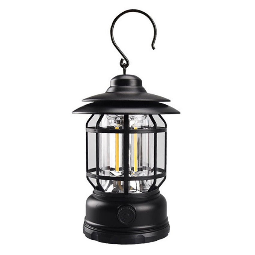 Linterna colgante LED portátil retro de 5 W para camping, senderismo y ...