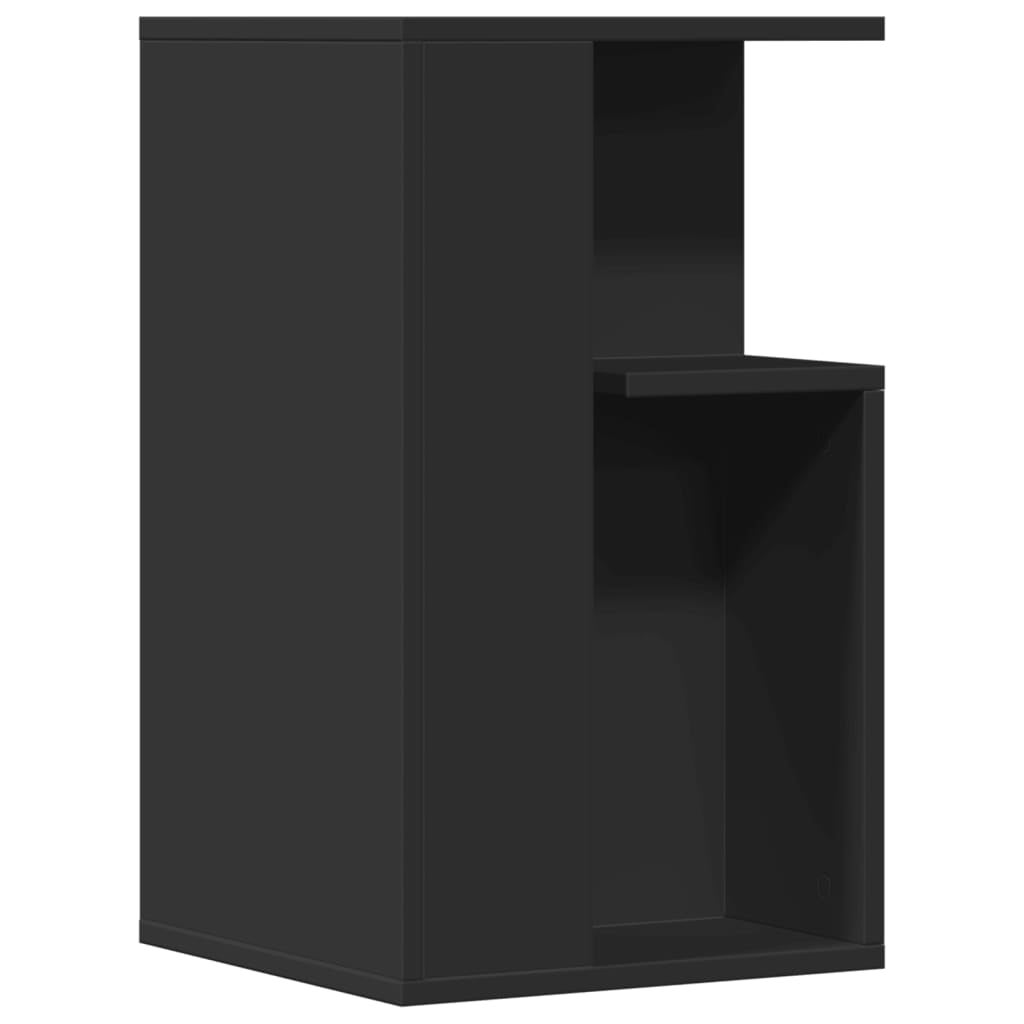 Table d'appoint en bois composite noir 35x35x60 cm | Leroy Merlin