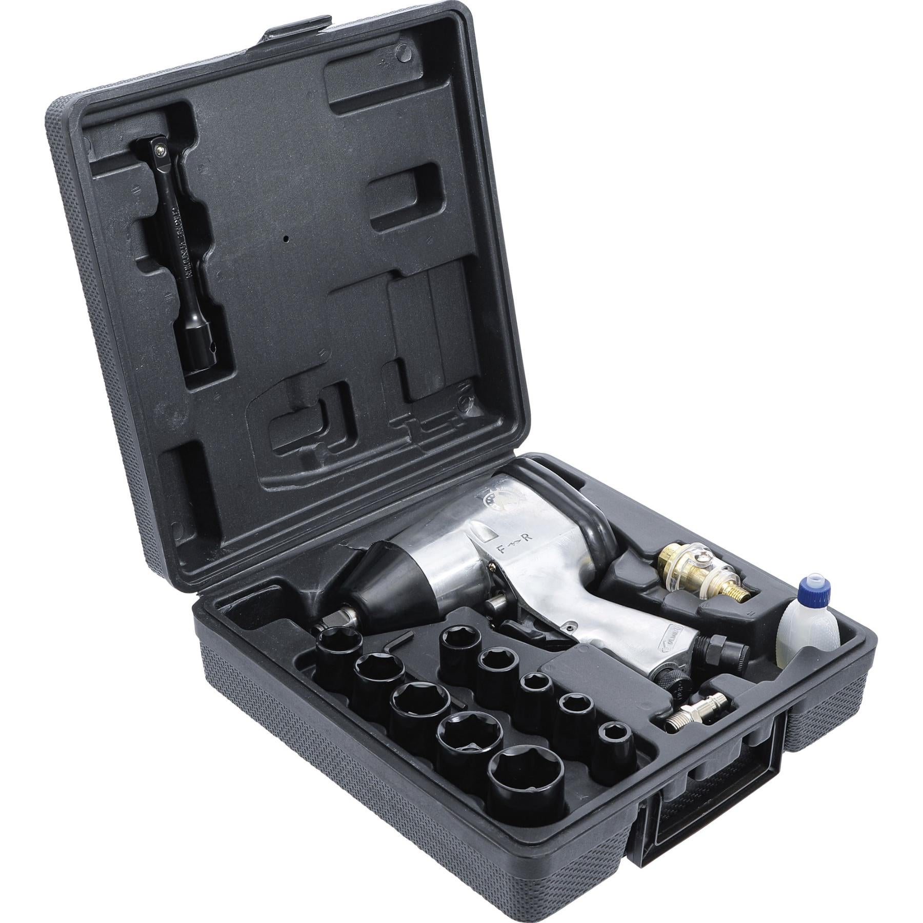 COFFRET CLE A CHOCS PNEUMATIQUE 1/2 DOUILLES IMPACT ET ACCESSOIRES ...