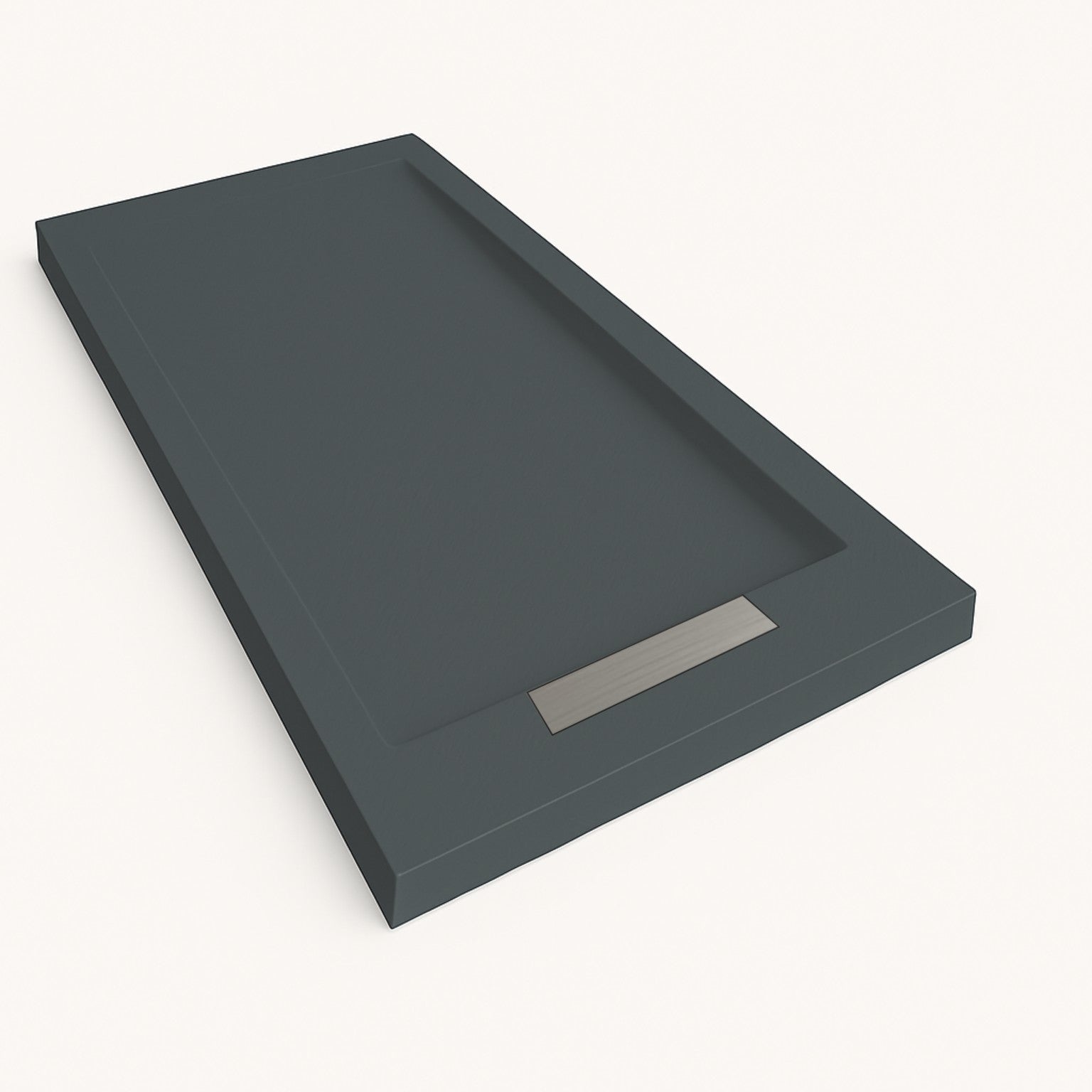 Piatto doccia Steen con bordo 90X120 cm colore Grigio ardesia RAL 7015 ...