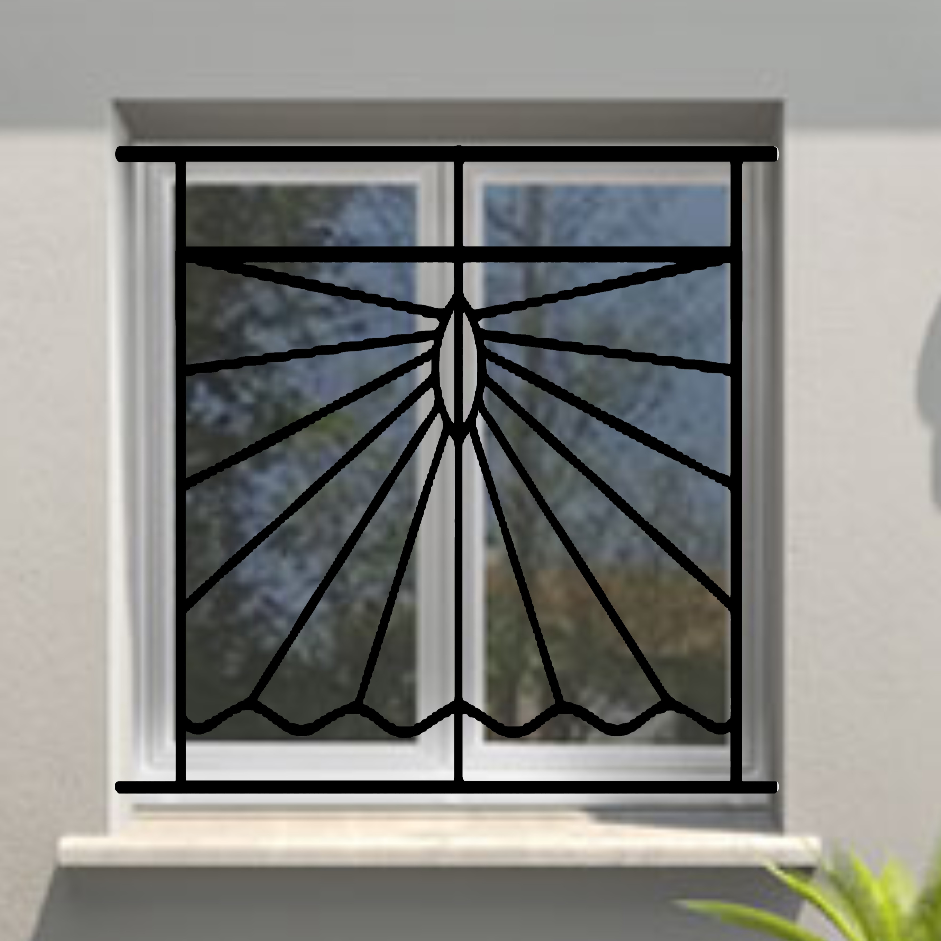 Reja de seguridad Solazur para ventana H = 135 cm x W = 120 cm (dimensión marco) | Leroy Merlin