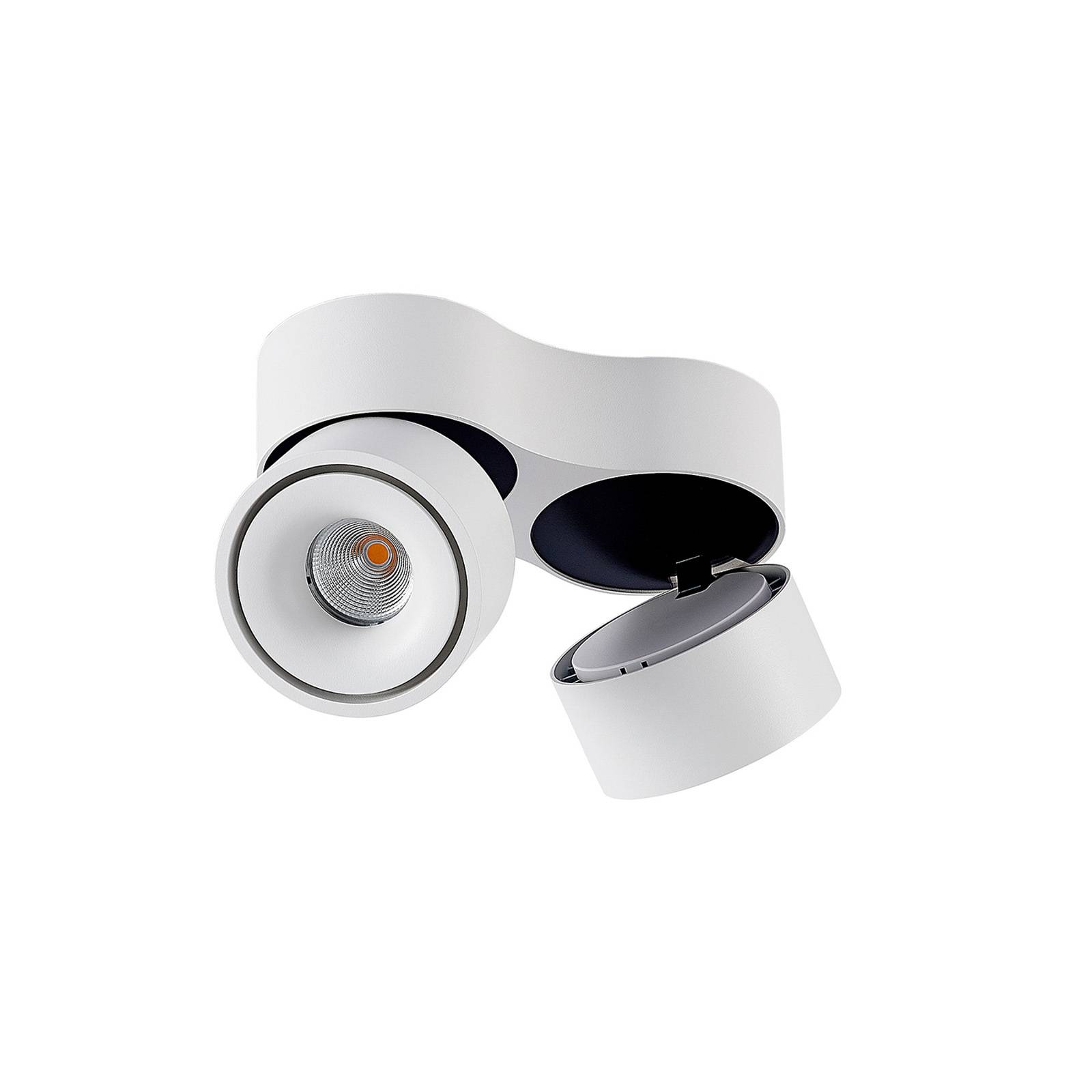 Arcchio Rotari Downlight LED, blanco, 2 luces, 2x8,9W, foco empotrado ...