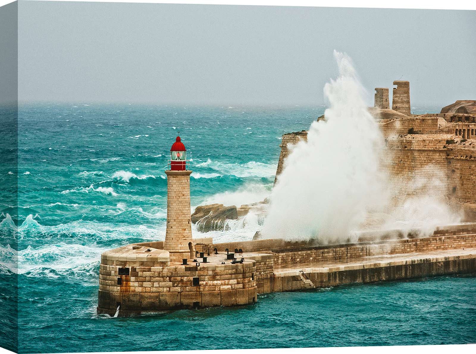 Phare et mer - impression sur toile - Pangea Images - Phare dans la ...