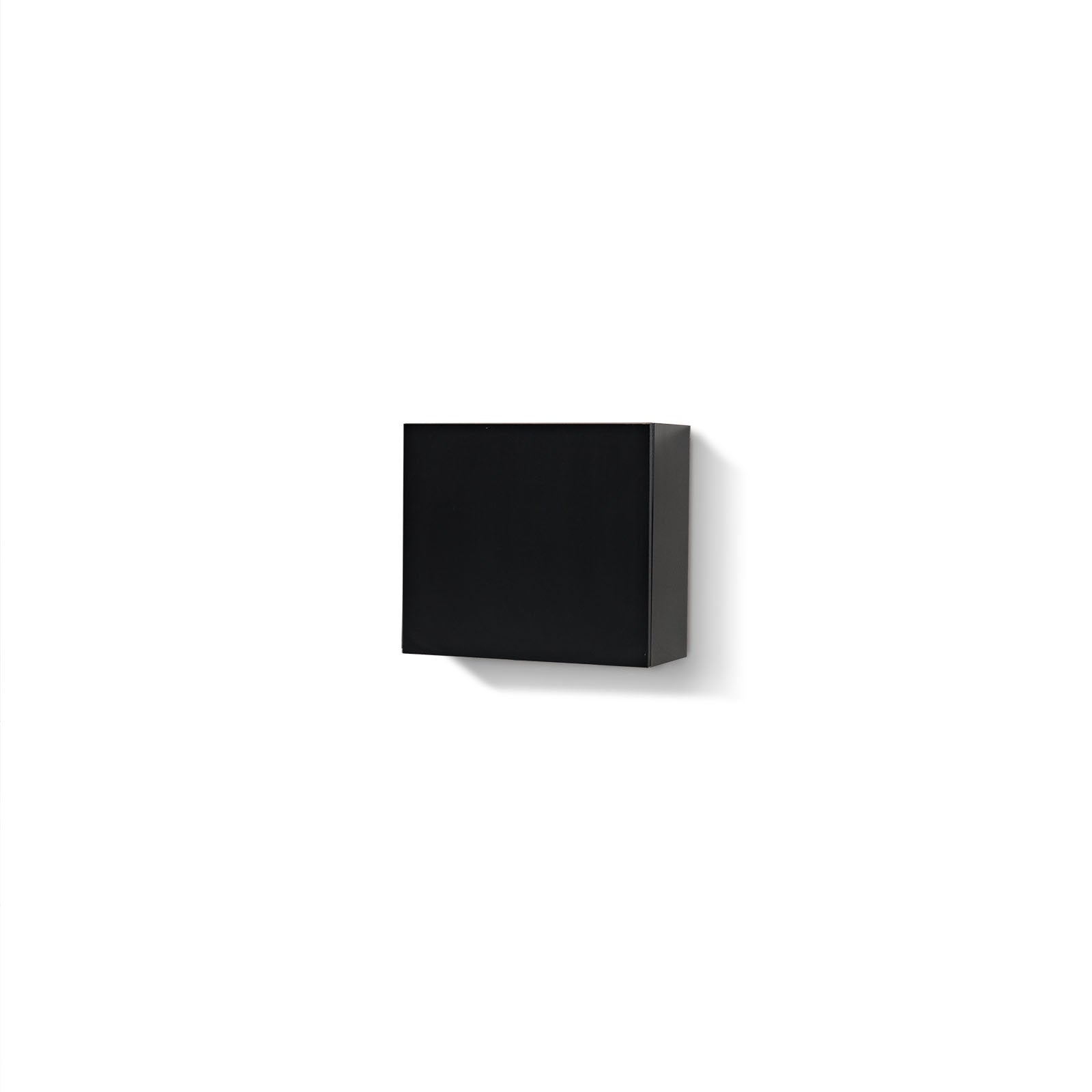 "Mueble de pared cuadrado negroen melamina" | Leroy Merlin