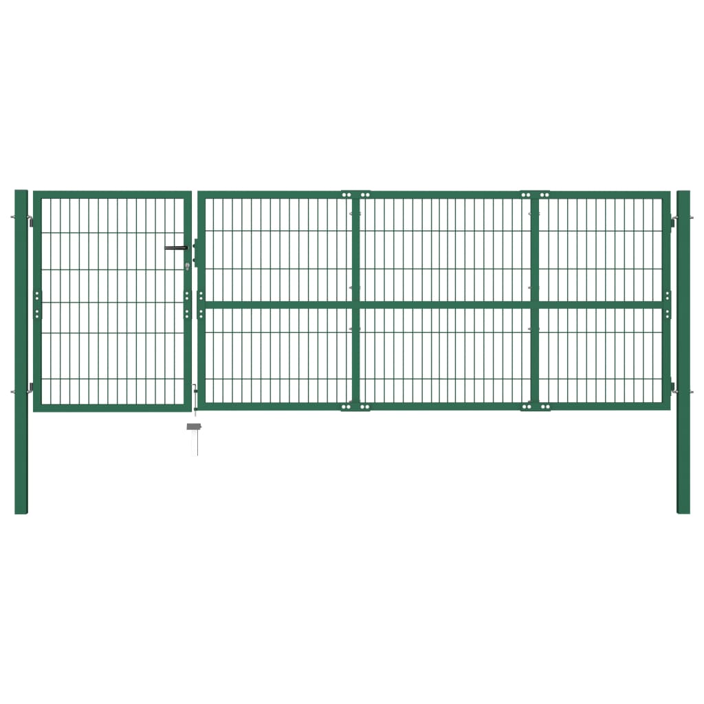 The Living Store - Portail de clôture de jardin avec poteaux 350x100 cm ...
