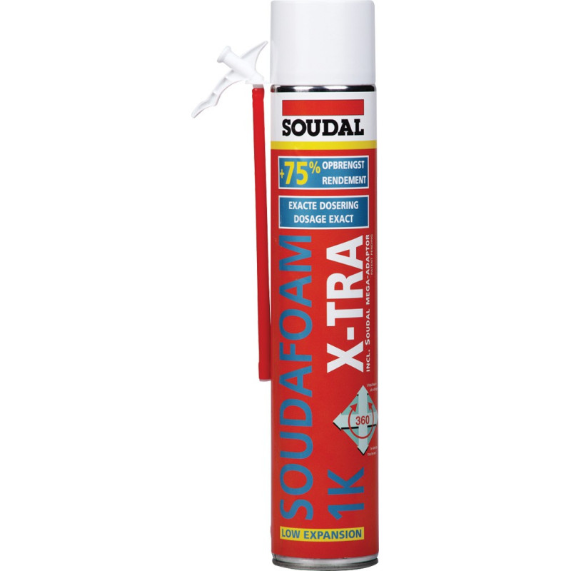 Mousse polyuréthane à faible expansion manuel modèle Xtra 750ml | Bricoman