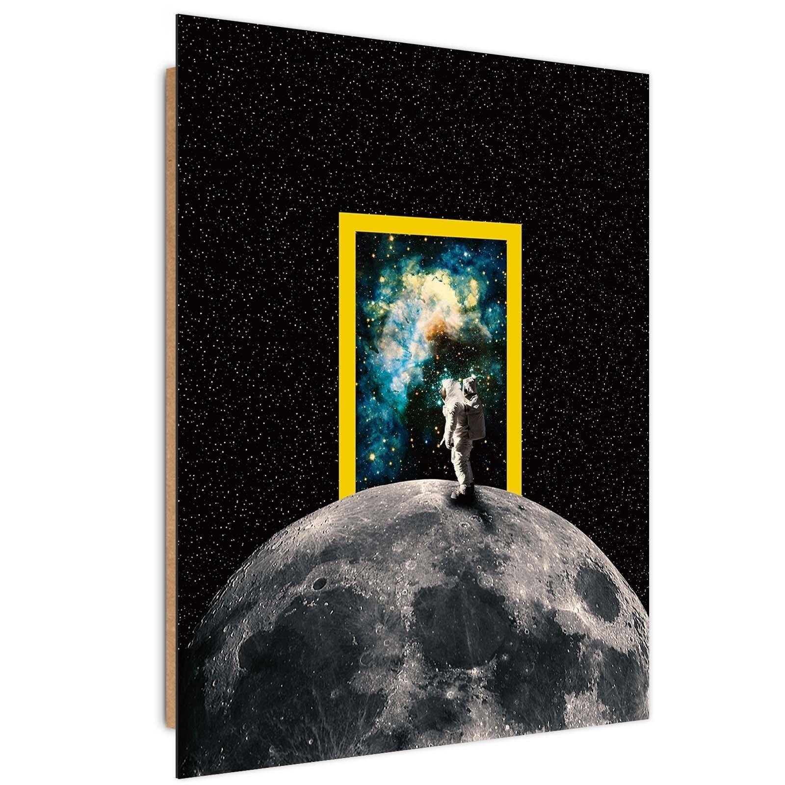 Tableau bois image abstraite du cosmos - 70 x 100 cm | Leroy Merlin