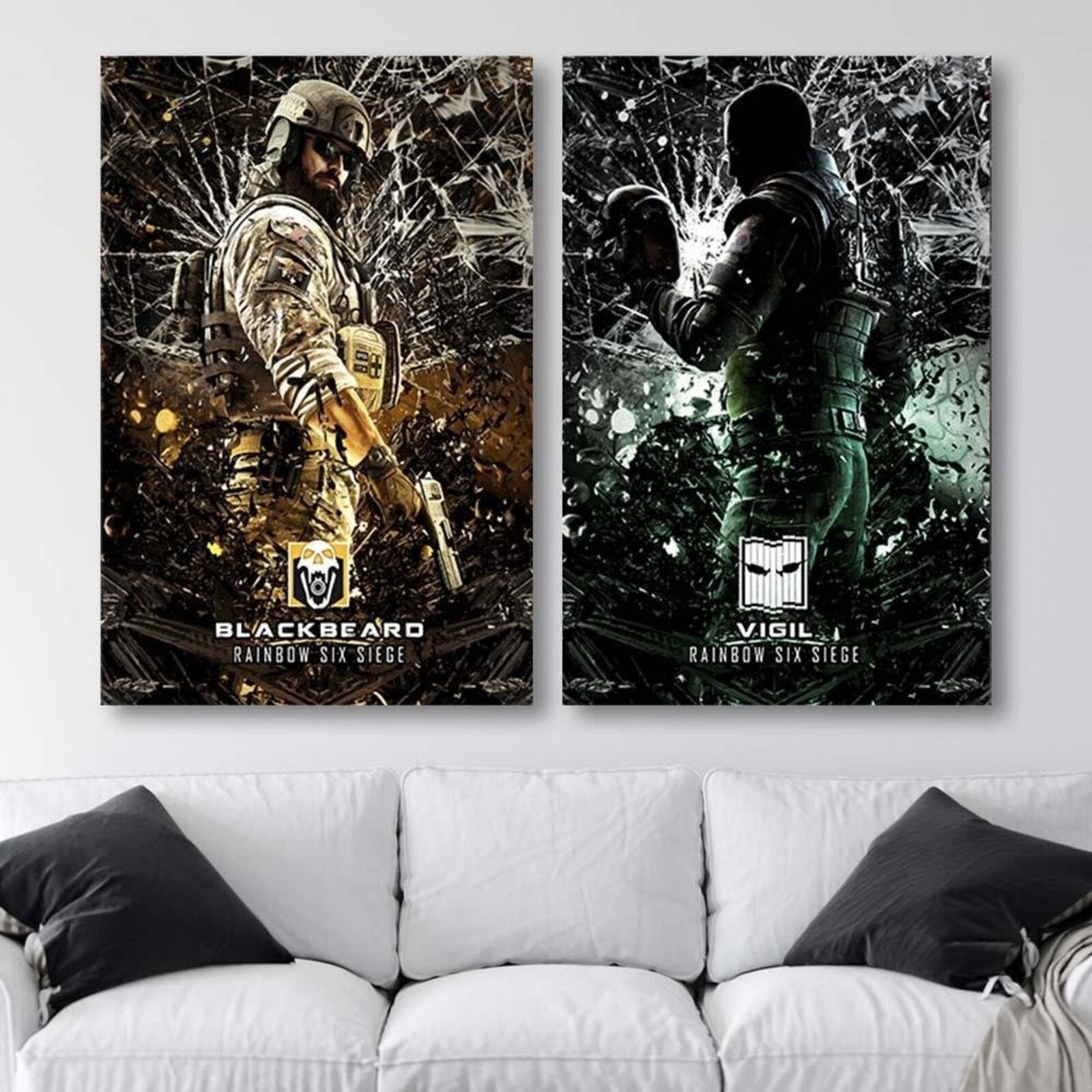 Tableau bois Rainbow Six Siege Vigil - 50 x 70 cm | Leroy Merlin