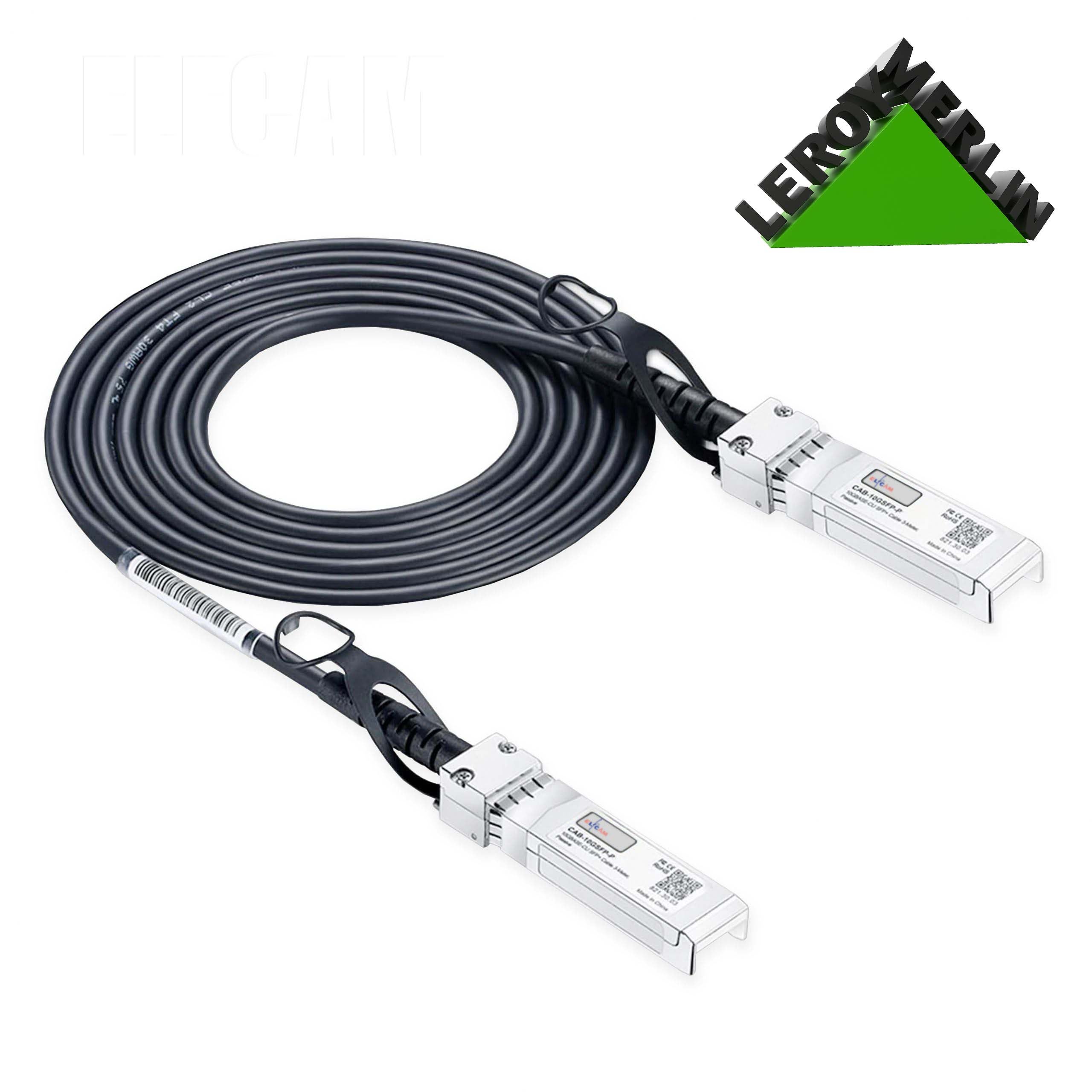 Elfcam - 2m X 4 Pièces Cable SFP+ a SFP+ 10Gb Cable a Attache Directe ...