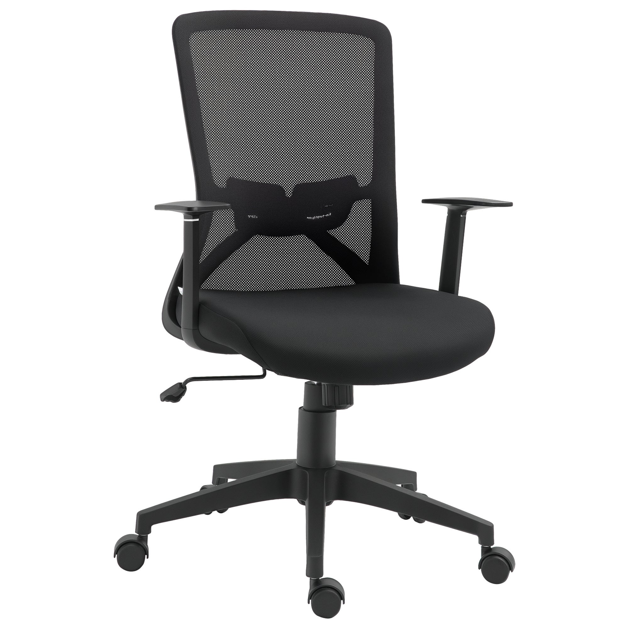 Chaise de bureau Vinsetto Foam, Nylon, PP, Métal et Mesh Noir 62x56x103 ...