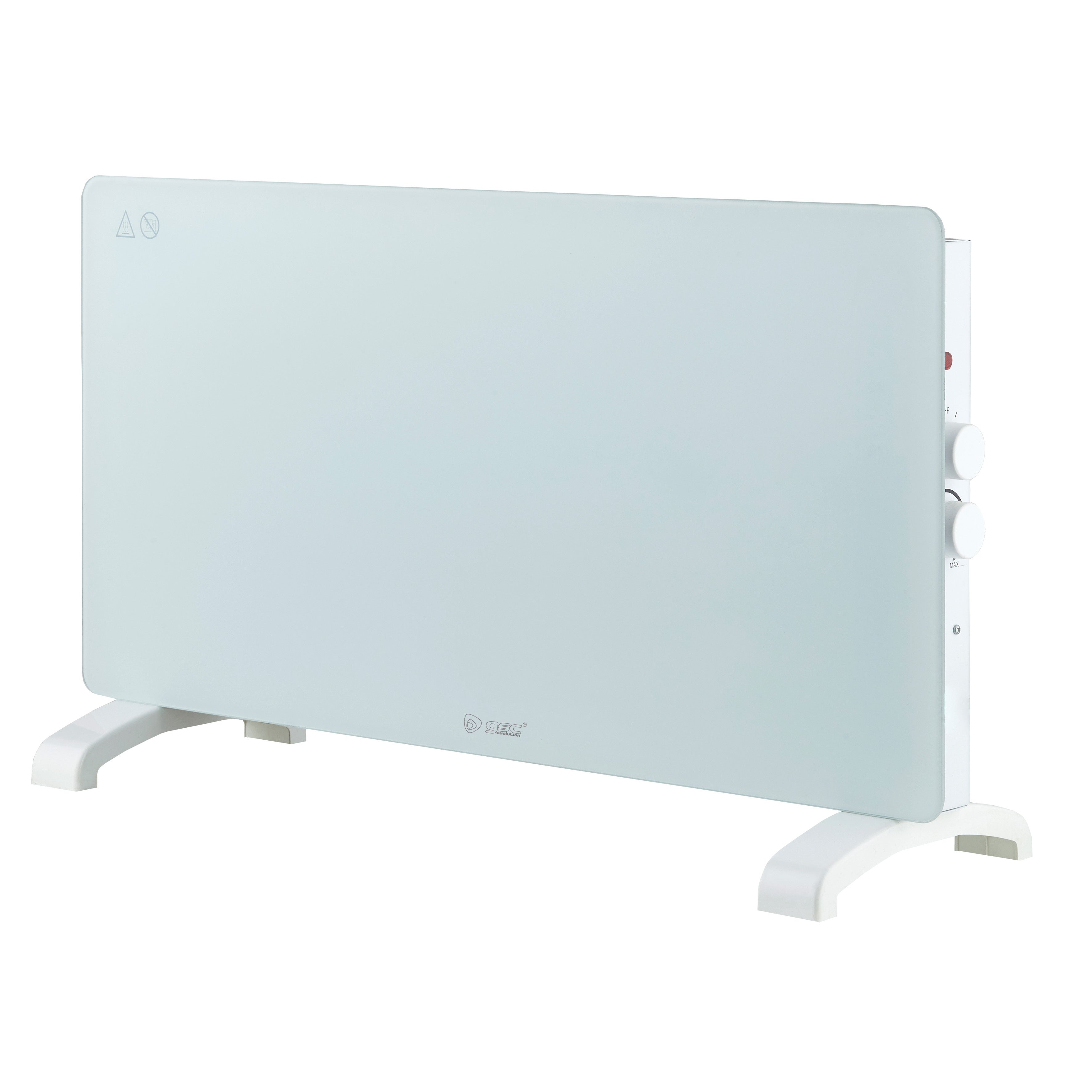 Radiador convector de cristal para 25m2 2000W Blanco | Leroy Merlin