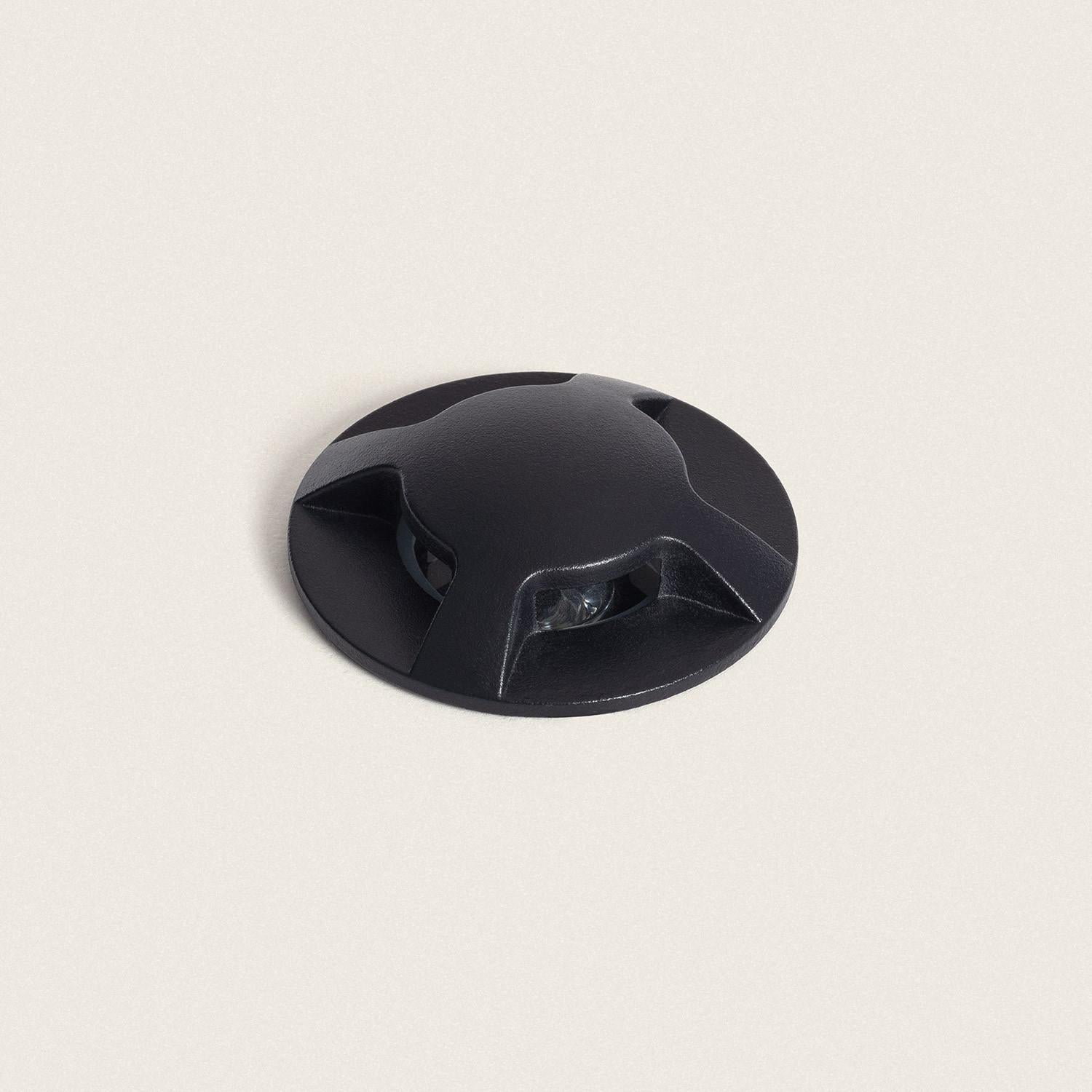 Ledkia Baliza Exterior LED 3W Empotrable Suelo Letso 4L Negro 4000K ...