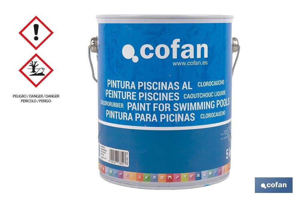 Pintura Piscinas Clorocaucho | Color Azul Azul Oscuro | Capacidad 5 Kg ...