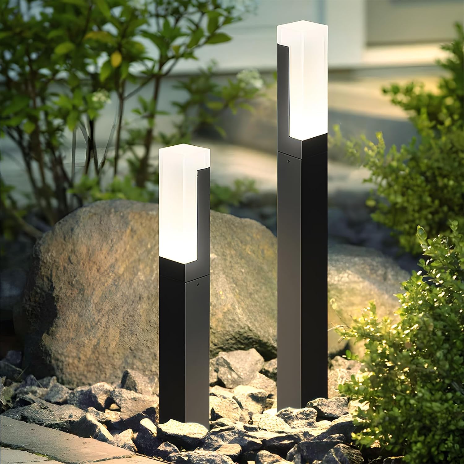 Balizas LED para jardín exterior, 5 W, IP65, resistente al agua, luz ...