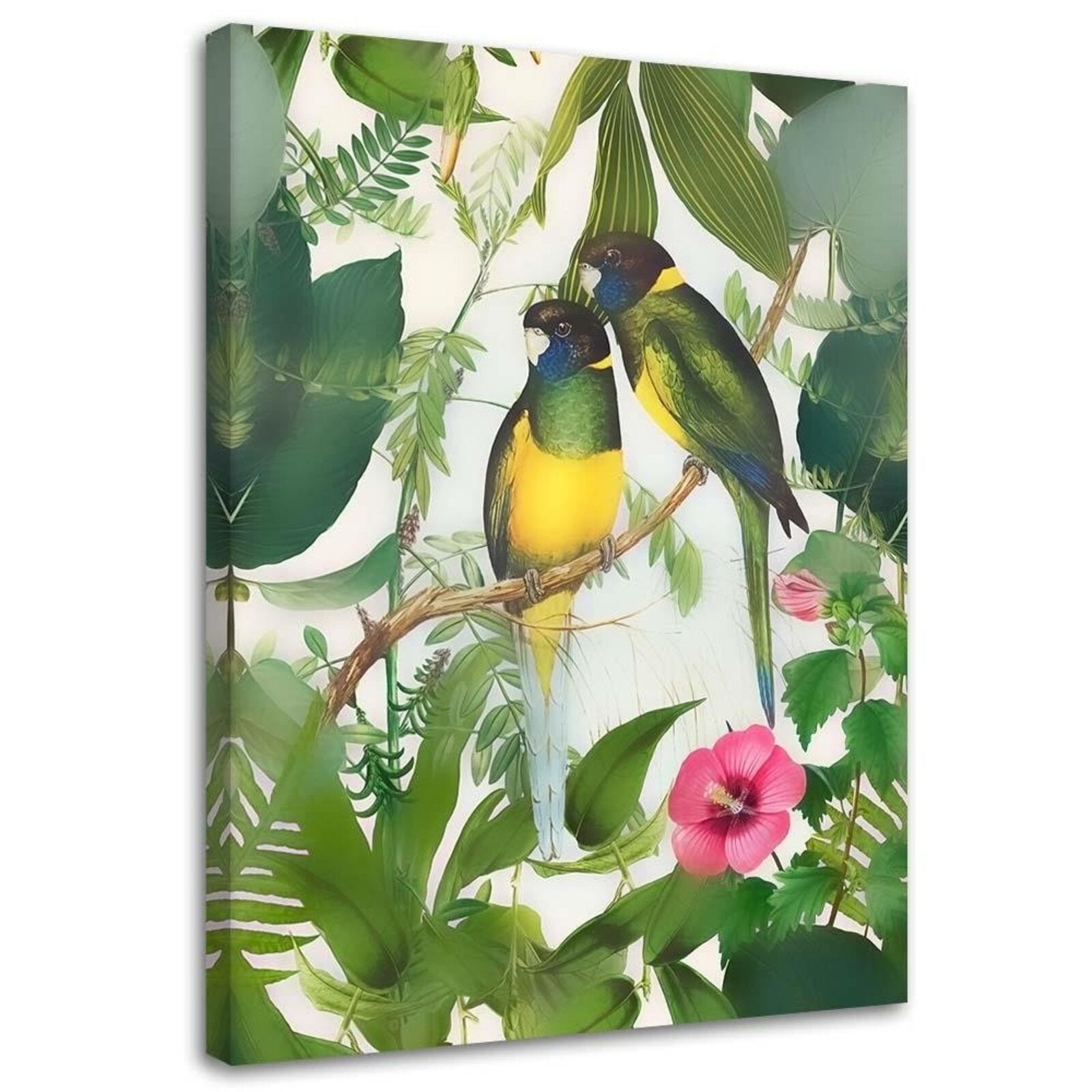 Tableau deux perroquets - 40 x 60 cm | Leroy Merlin