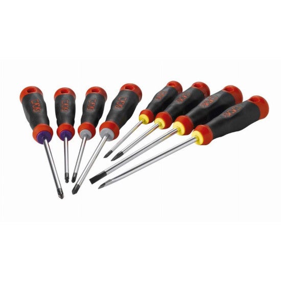 Jeu de 8 tournevis s1 fente phillips pozidriv SAM - TJ8 | Leroy Merlin