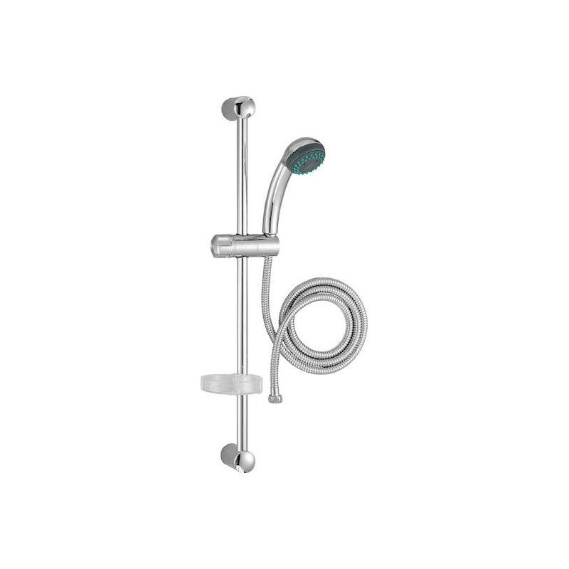 Ensemble de Douche 2 Jets JACOB DELAFON avec Douchette à Main, Barre et Flexible de Douche ...