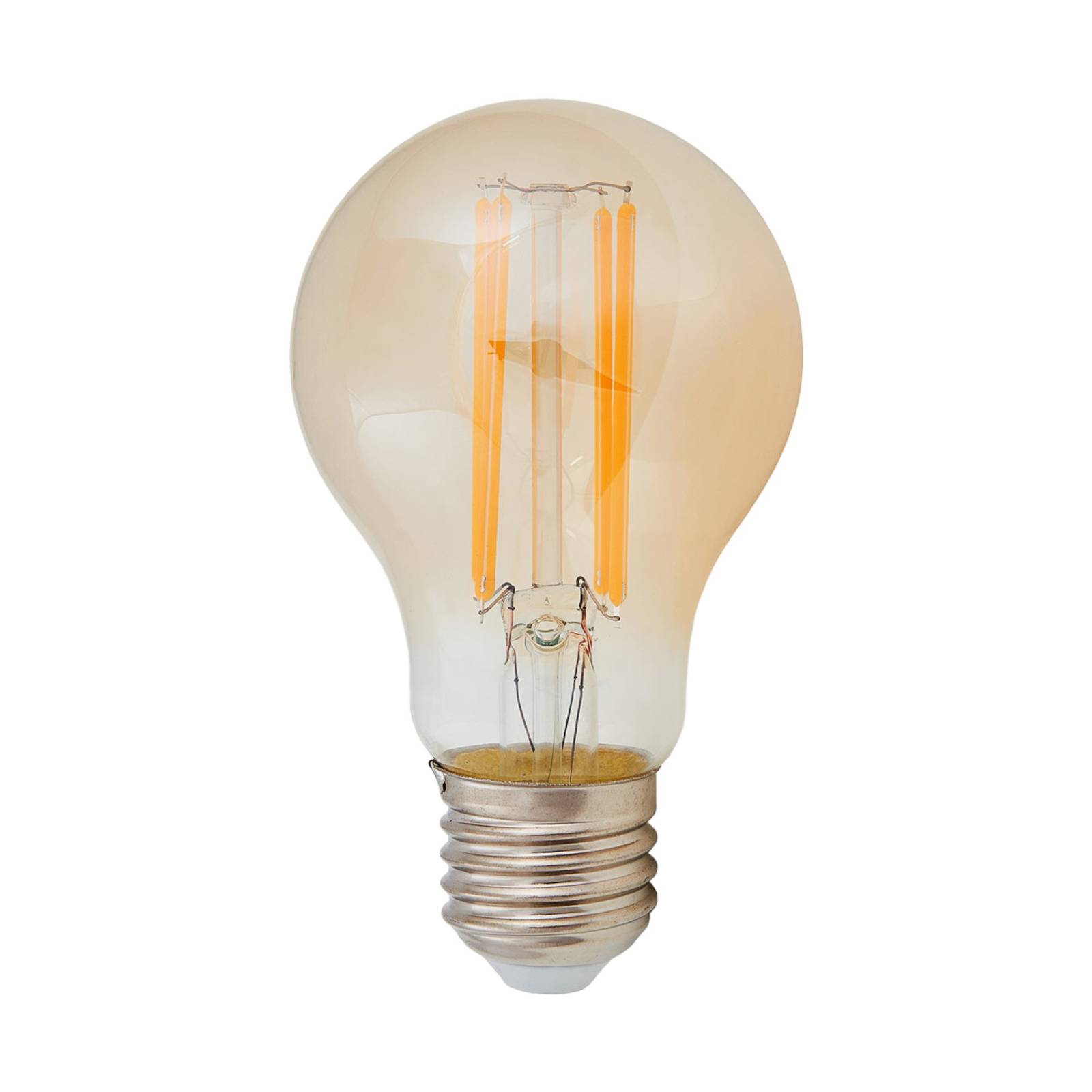 Bombilla LED con filamento de 6 W, color ámbar, 1800 K, E27, de la ...