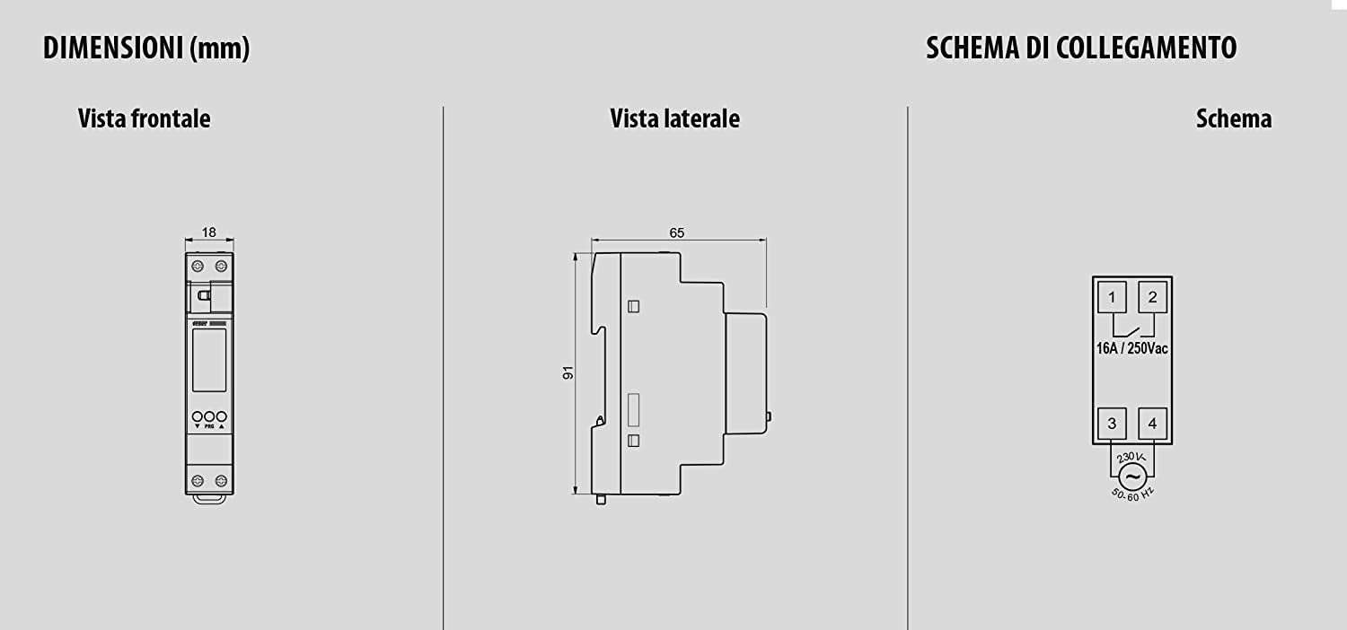 Vemer VE758100 MICRO D Interrupteur horaire numérique avec ...